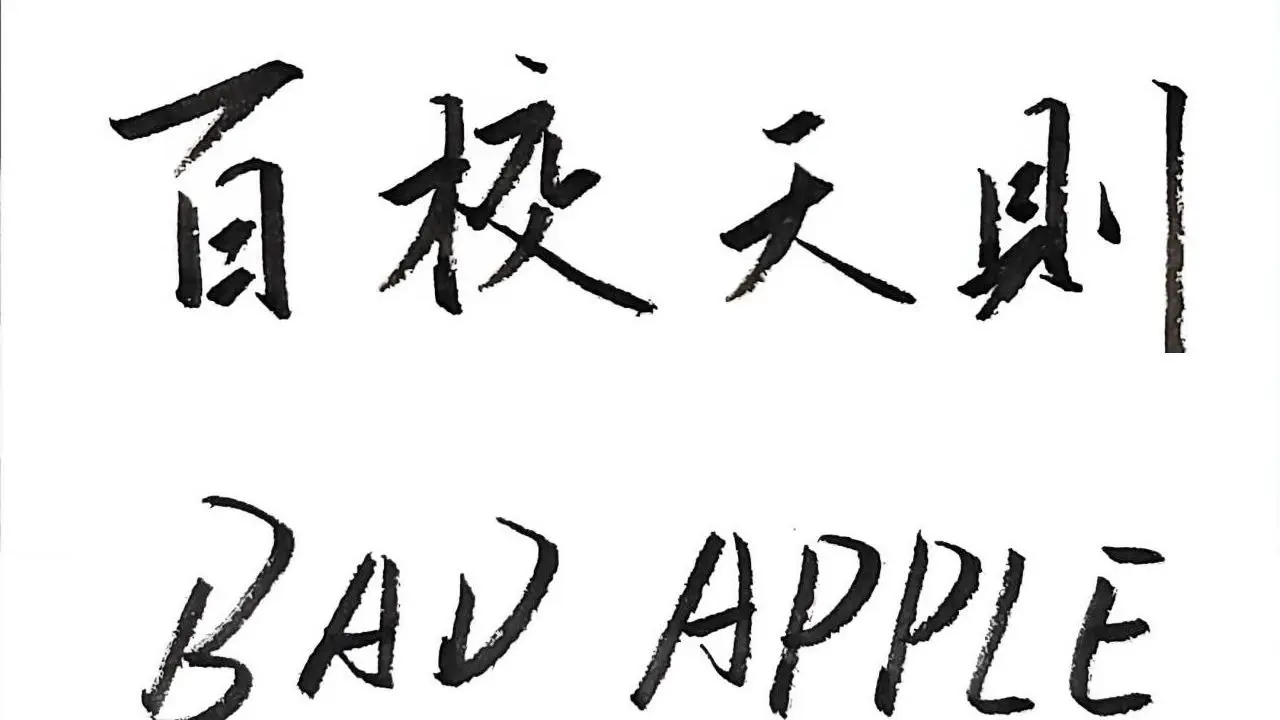 【现场复刻】Bad Apple!! 东方百校天则_哔哩哔哩_bilibili