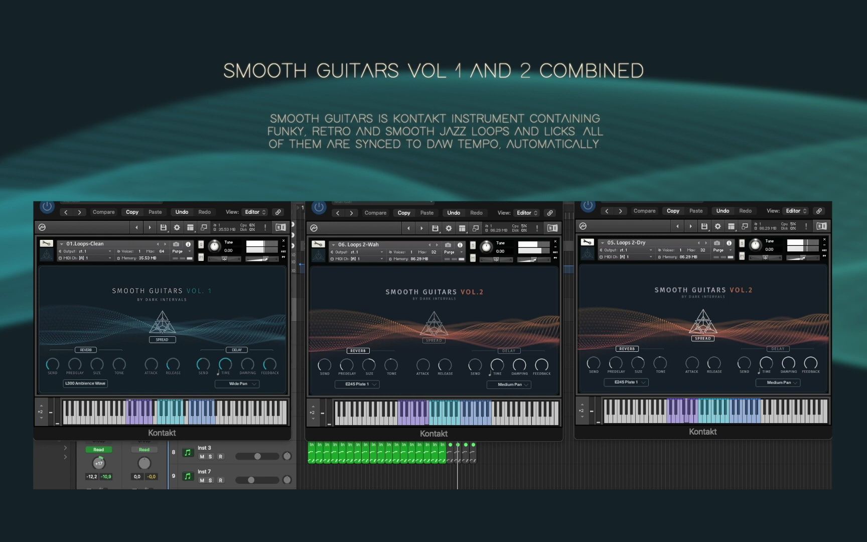 空间氛围吉他音源 | Dark Intervals Guitars In Space Vol 2 | KONTAKT