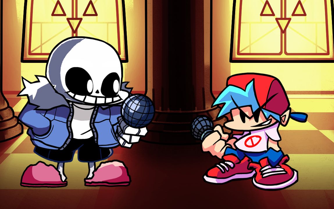 FNF优质mod VS'Sans ut x fnf demo 通关！