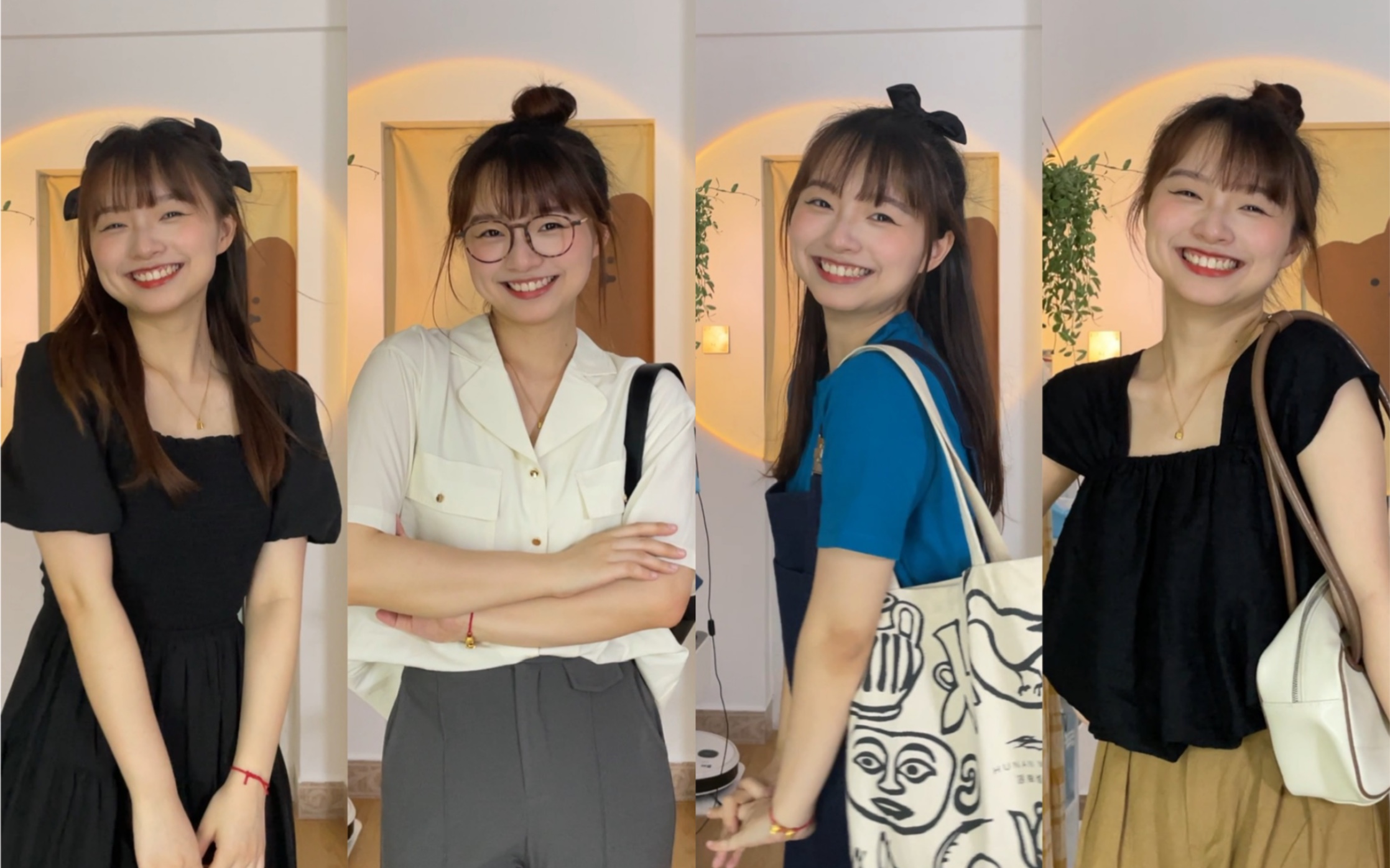 158cm 53kg | 夏日粗腿女孩的4种不露腿穿搭~ - 哔哩哔哩