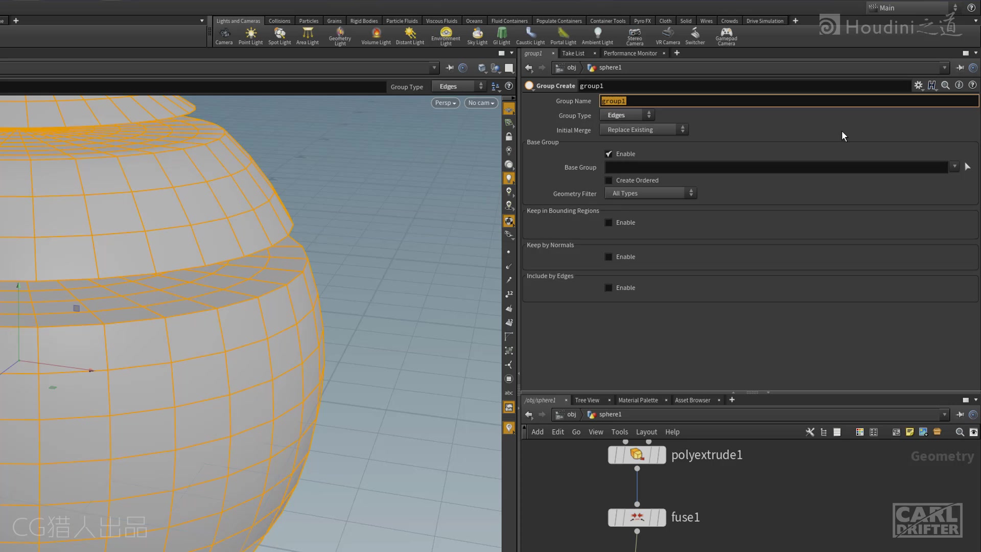 CG猎人原创houdini教程 houdini之道_00_01 木纹小球完全制作教程_哔哩哔哩_bilibili