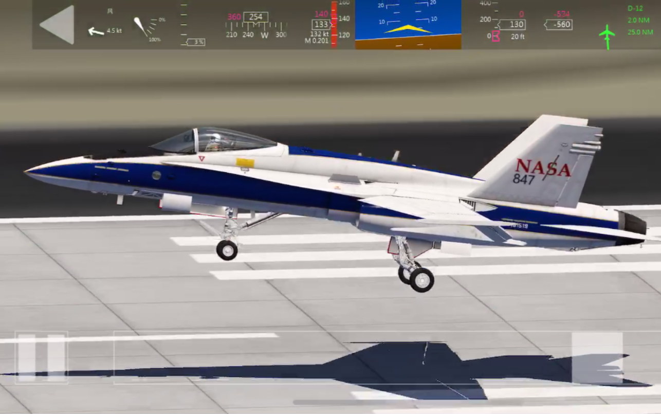 【Aerofly FS】NASA F18降落_哔哩哔哩_bilibili