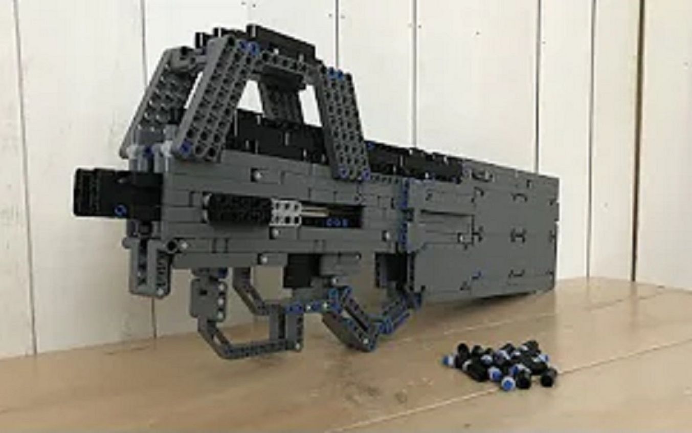 【转载】LEGO gun FN P90 (+tutorial)_哔哩哔哩_bilibili
