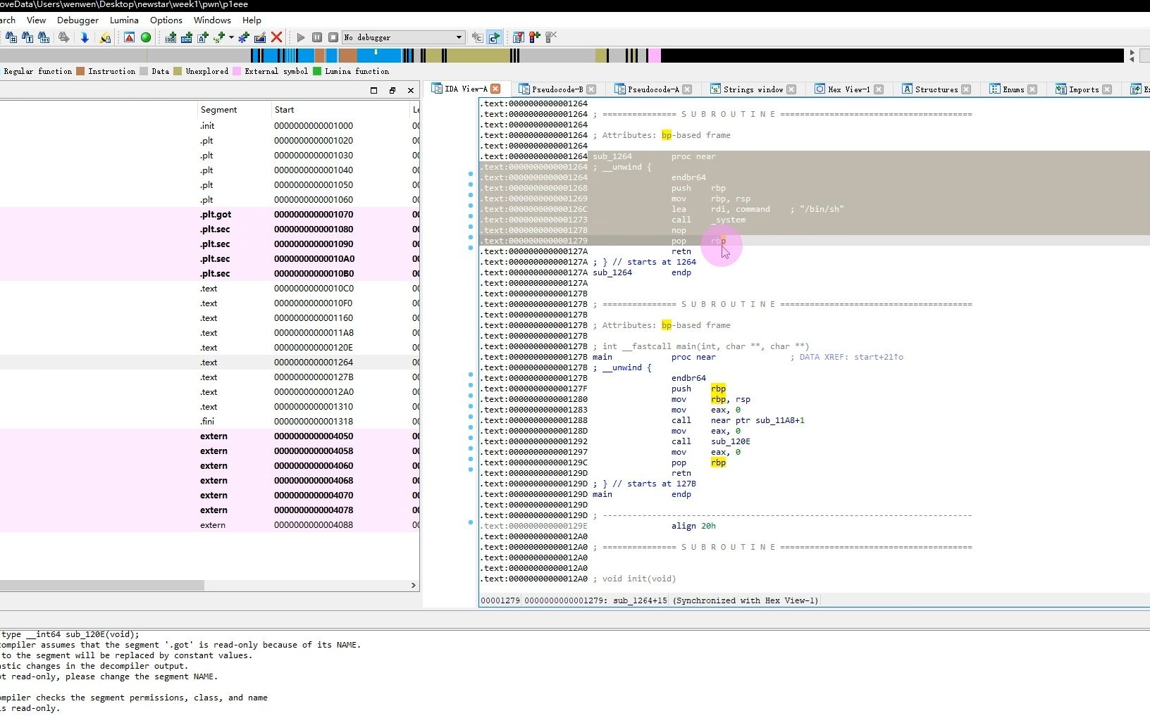 【CTF】NewStarCTF 2023 week1 PWN全题解 - 视频下载 Video Downloader