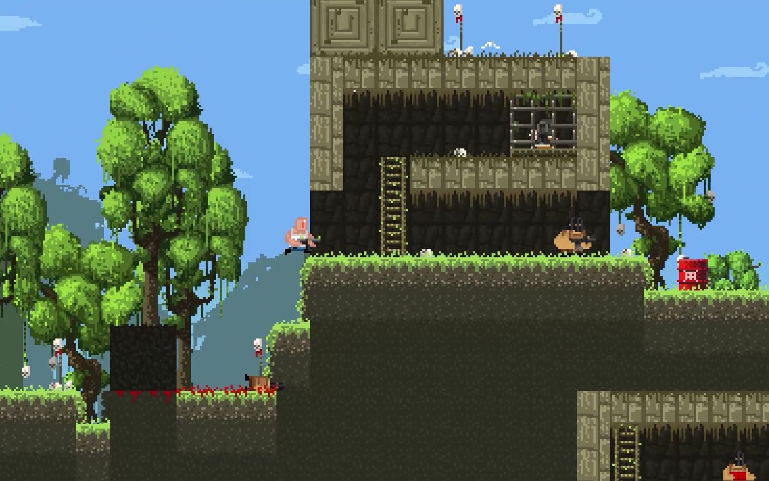 【经典单机】武装原型（BroForce Brototype）单人通关录屏_哔哩哔哩_bilibili