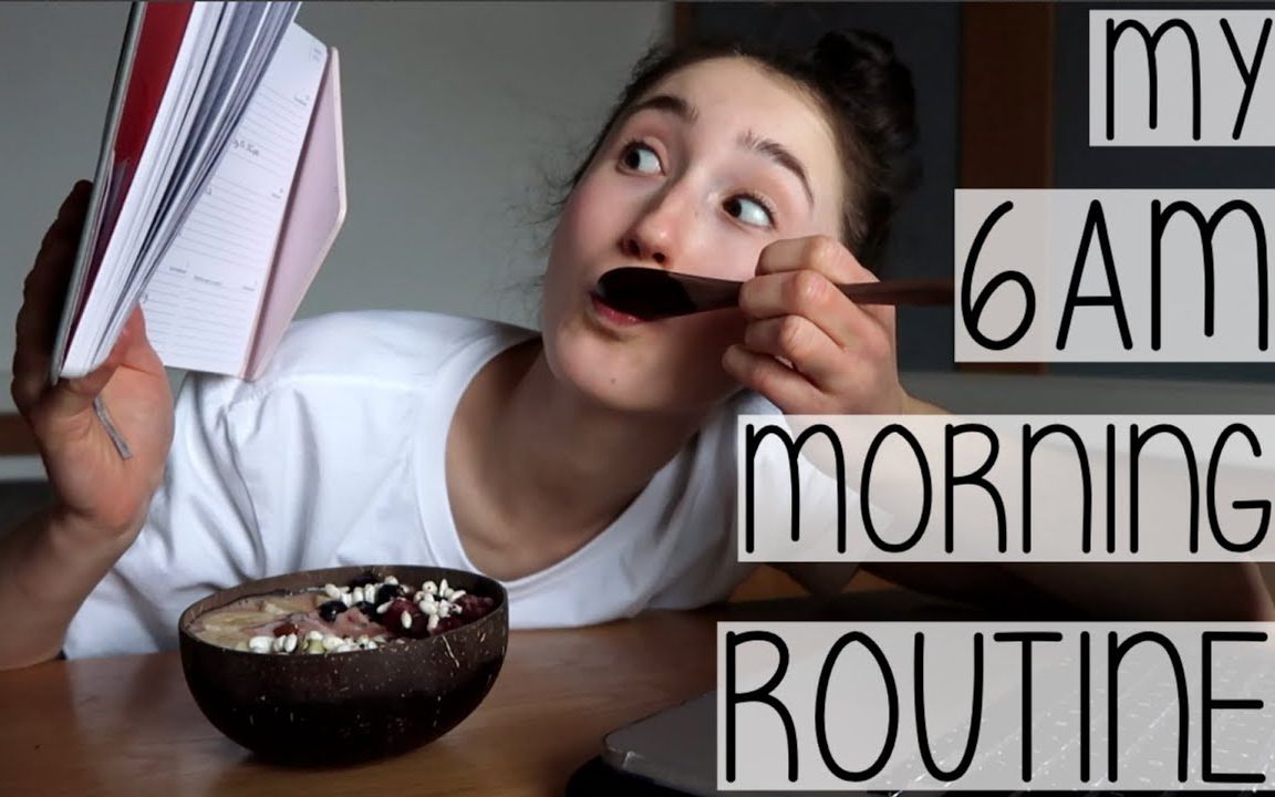 【Holly Gabrielle|英字】6AM开始的超元气&高效morning routine!|剑桥少女开启新一天的正确方式~_哔哩哔哩 ...