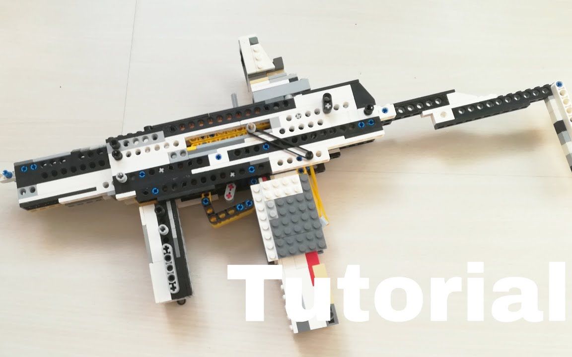 【搬运视频教程】LEGO Full-Auto SMG 11[Blowback Rubber Band Gun] Tutorial ...