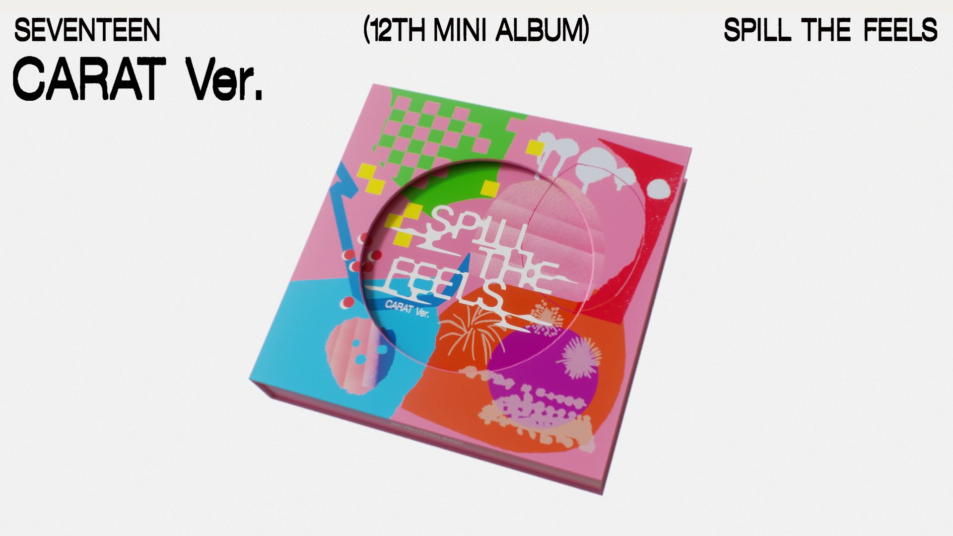 SEVENTEEN 12th Mini Album 'SPILL THE FEELS (CARAT Ver.)' Physical Album ...