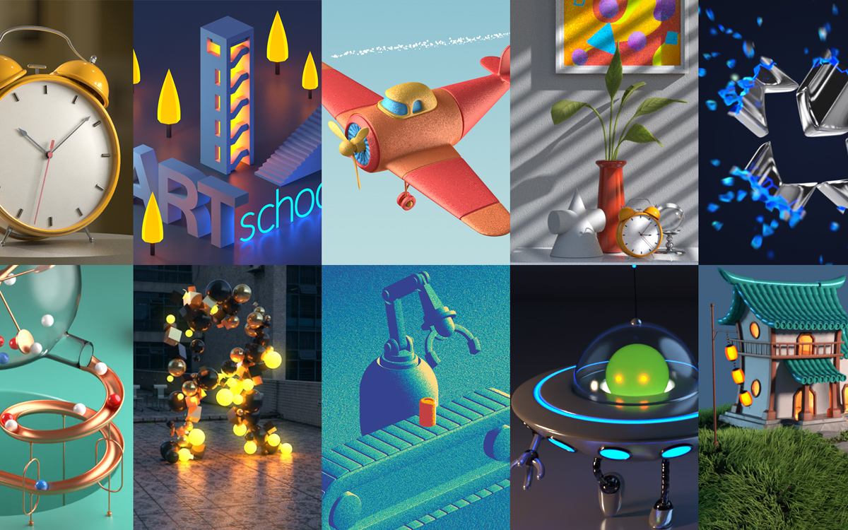 李翔的C4D入门教学（10个案例已完结） - 哔哩哔哩