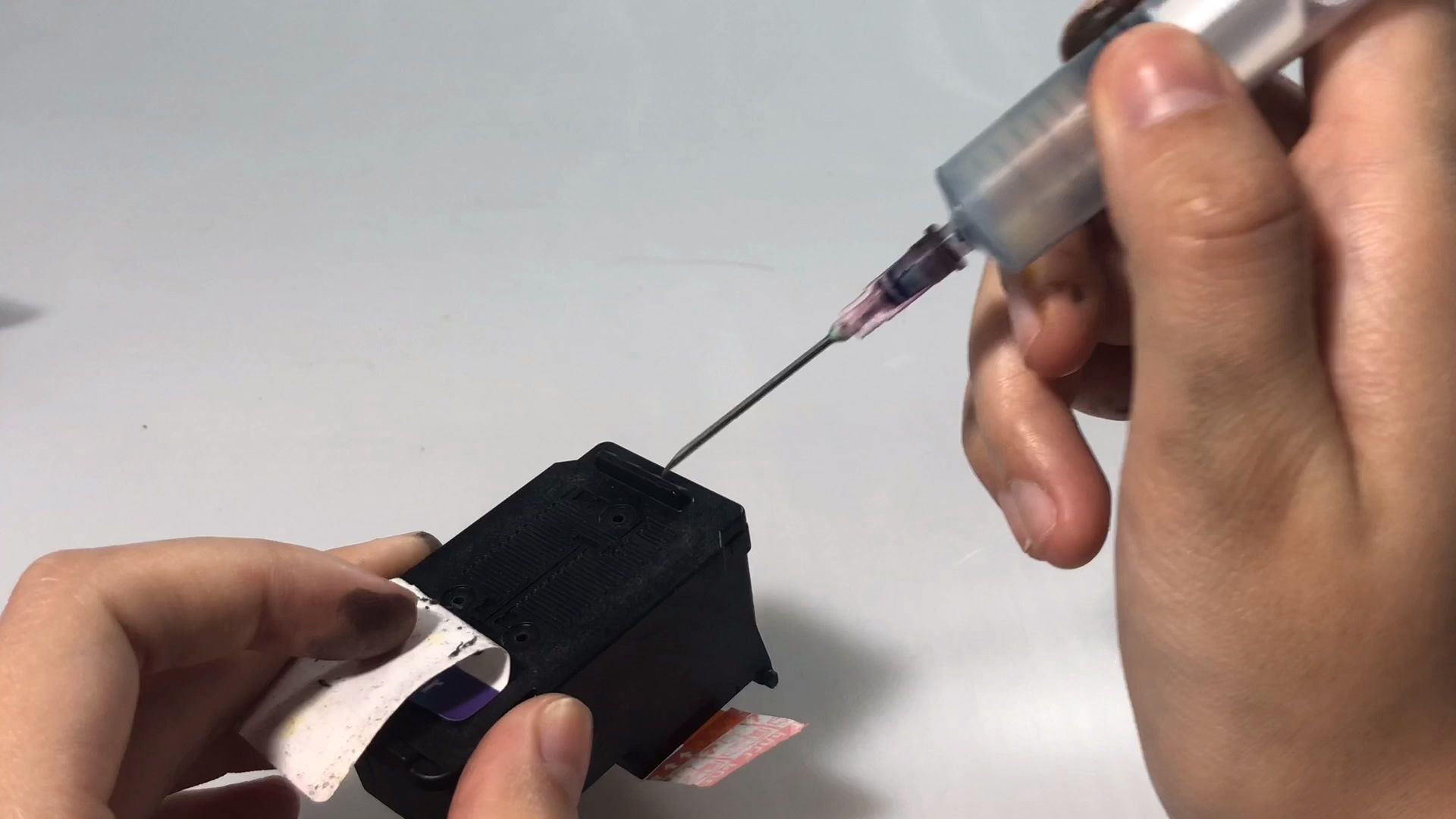 佳能改装墨盒加墨教程_哔哩哔哩_bilibili