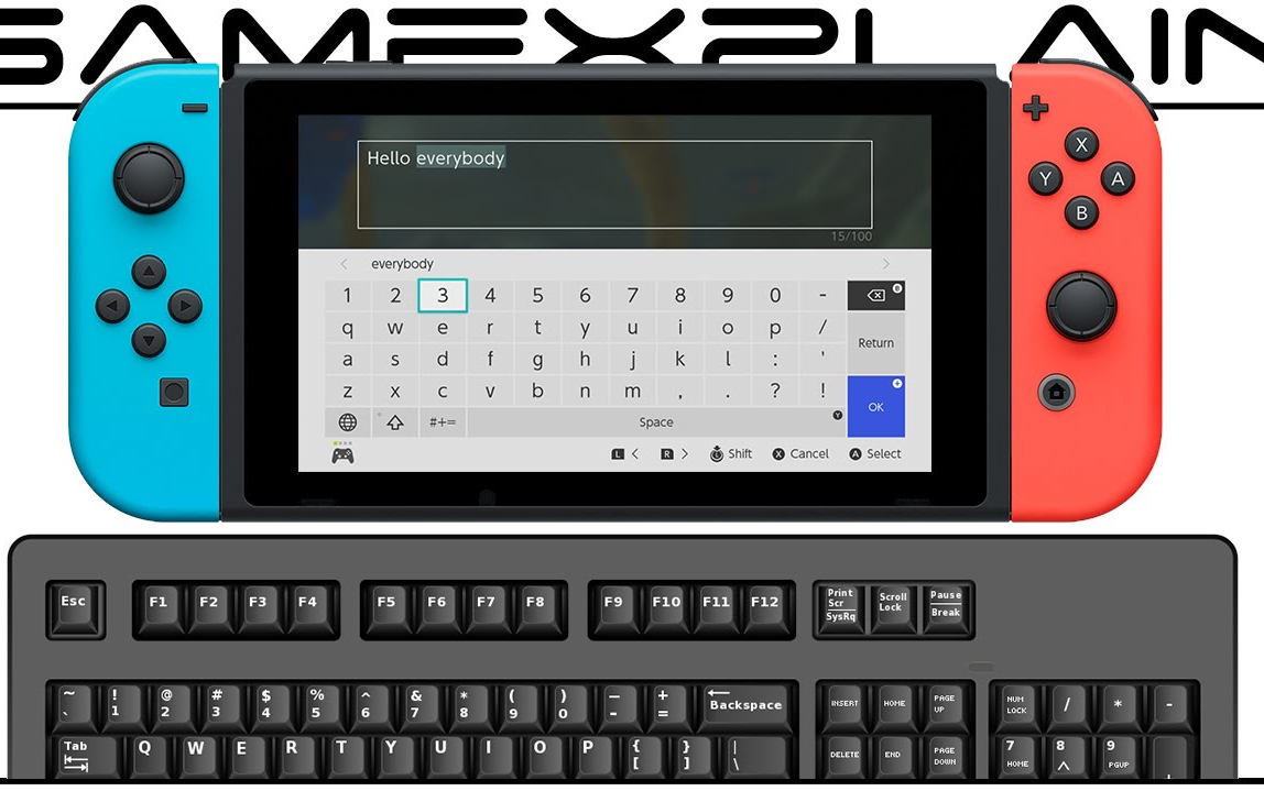 Nintendo Switch支持USB键盘_哔哩哔哩_bilibili