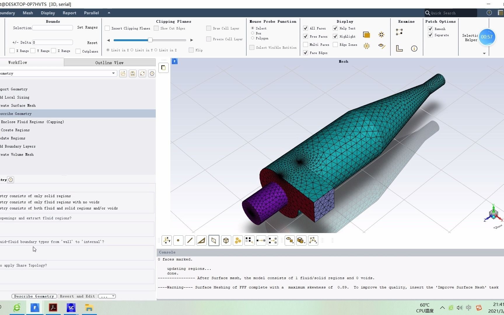 2/4--ANSYS 2020 R2应用Fluent Meshing画Masic PolyHexcore网格（在Fluent Meshing中 ...