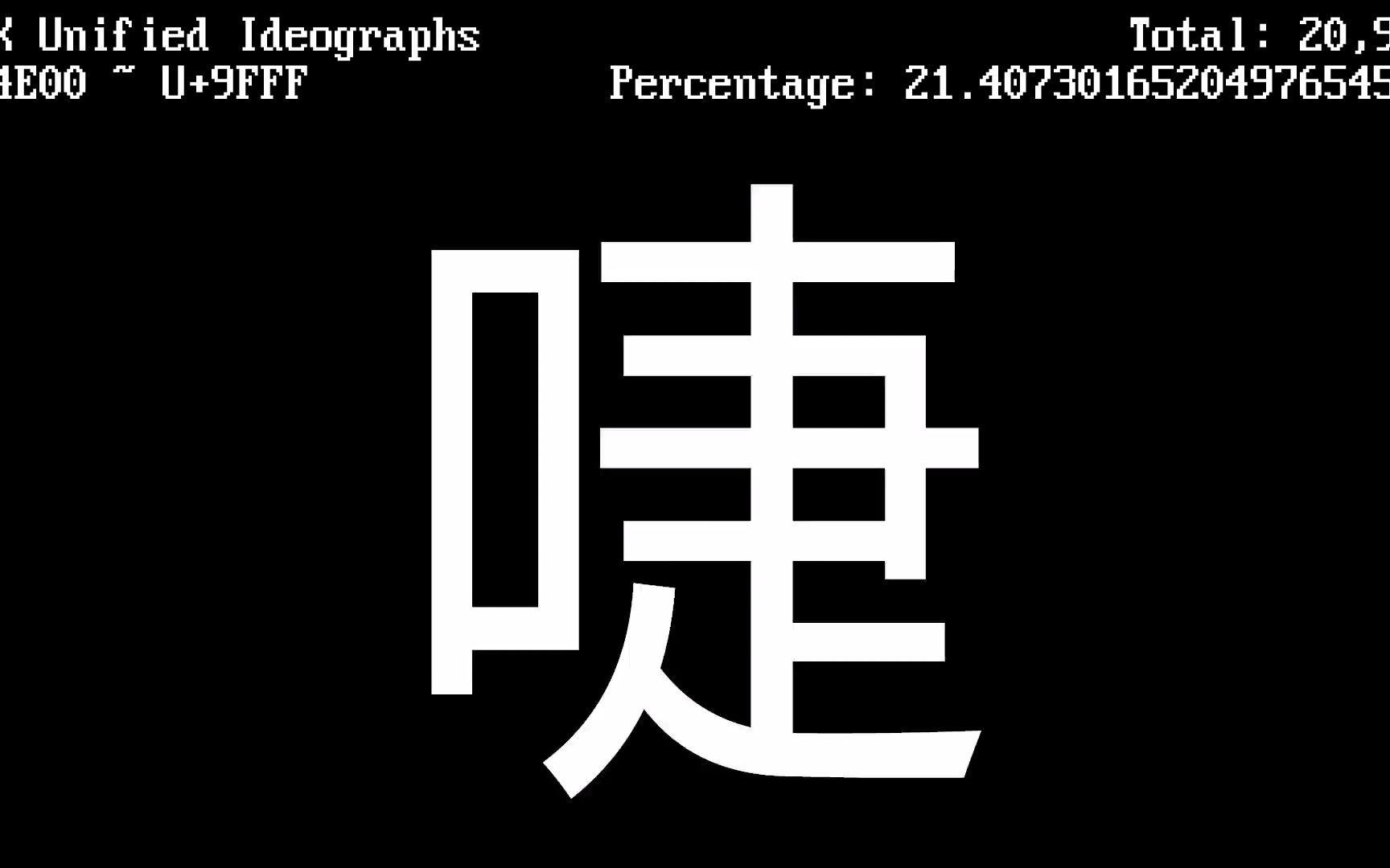 【Unicode快闪】全汉字一览（已更新至15.0） - 哔哩哔哩