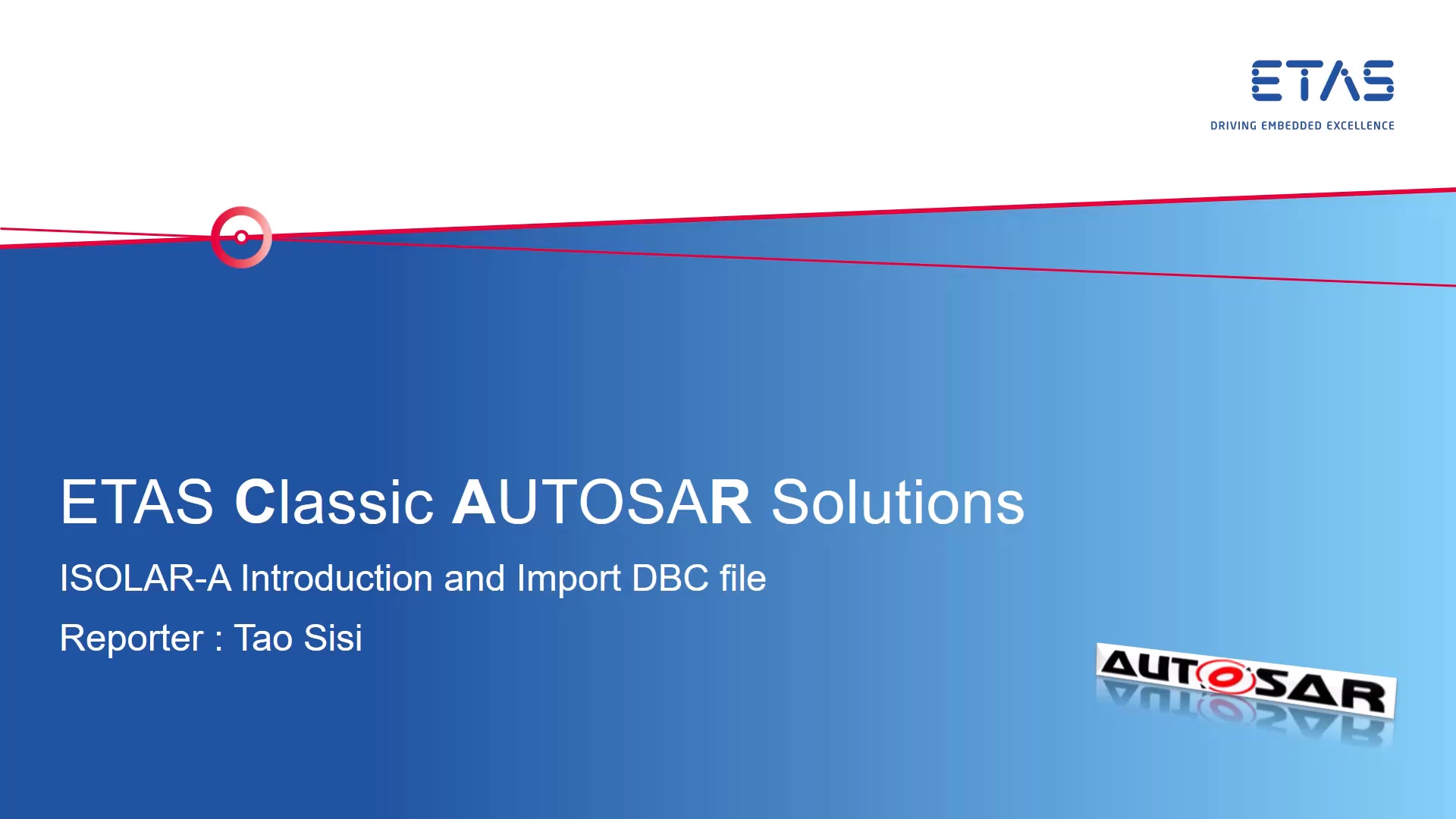 ETAS CP AUTOSAR RTA-CAR工具使用教程 （1）ISOLAR-A之导入DBC文件_哔哩哔哩_bilibili