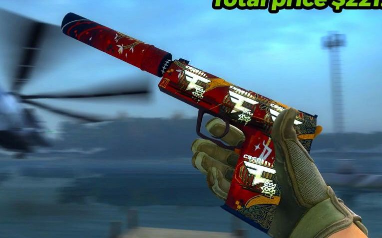 【CSGO皮肤】新款USP-倒吊男，如何贴贴纸？（USP-S THE TRAITOR）_哔哩哔哩_bilibili