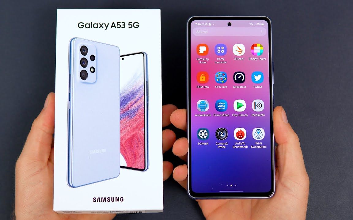 【手机开箱】三星Samsung Galaxy A53 5G 开箱上手_哔哩哔哩_bilibili