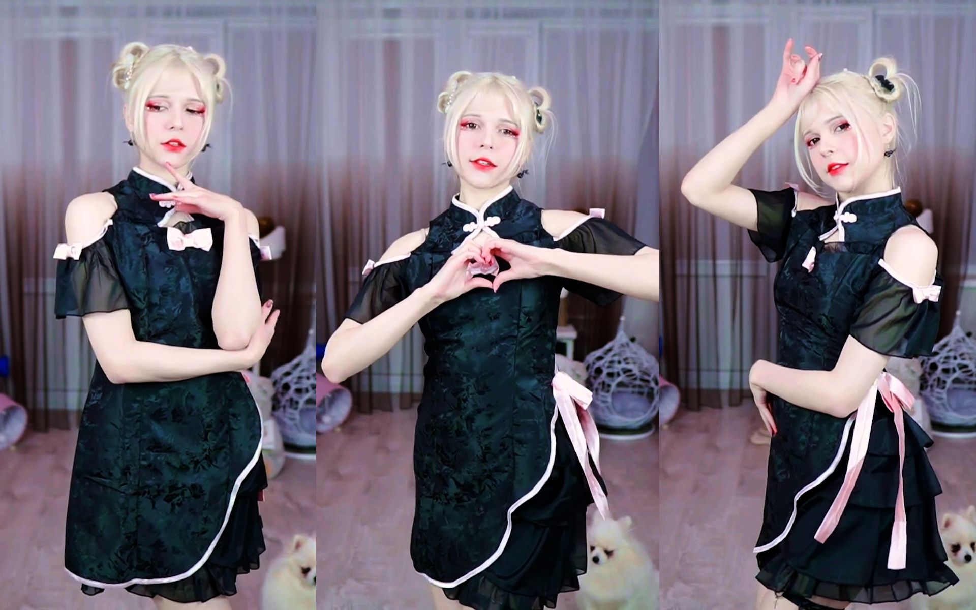 俄罗斯旗袍魅魔♥当然是选择E：KU-LENivayaAya_爱雅-LENivayaAya_爱雅-哔哩哔哩视频