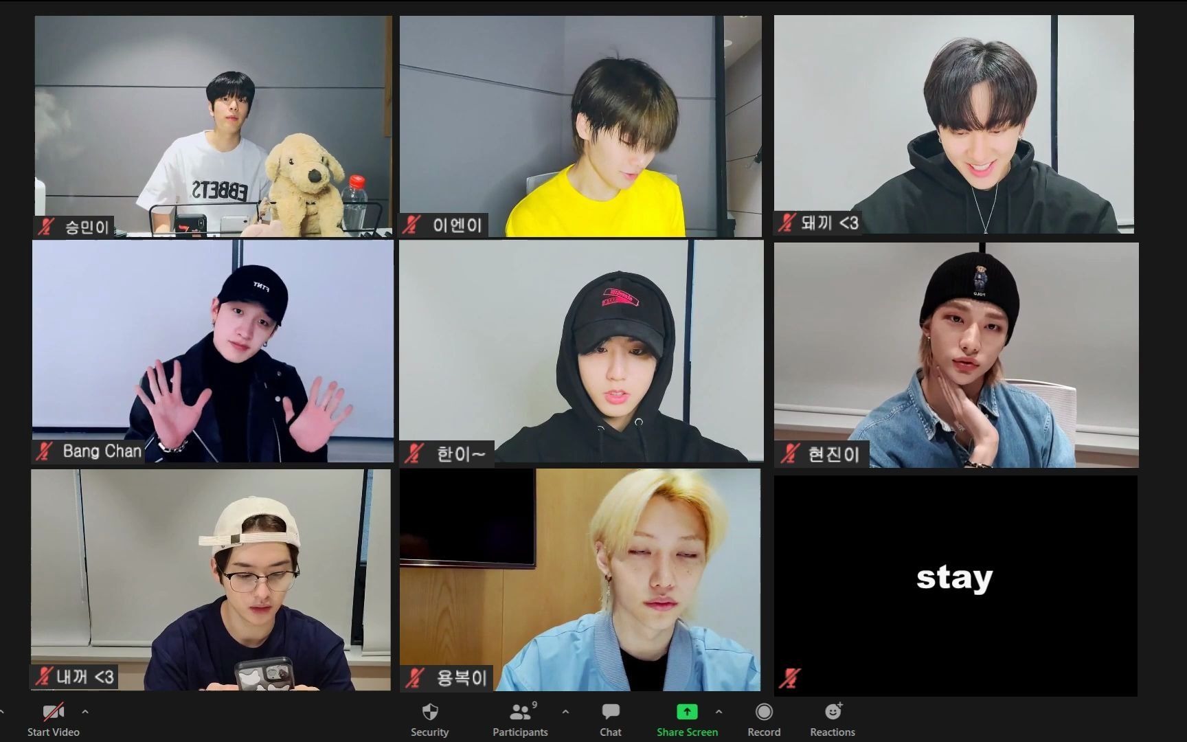 Study With Stray Kids: 4 hour Zoom自习室（with stay）_哔哩哔哩_bilibili