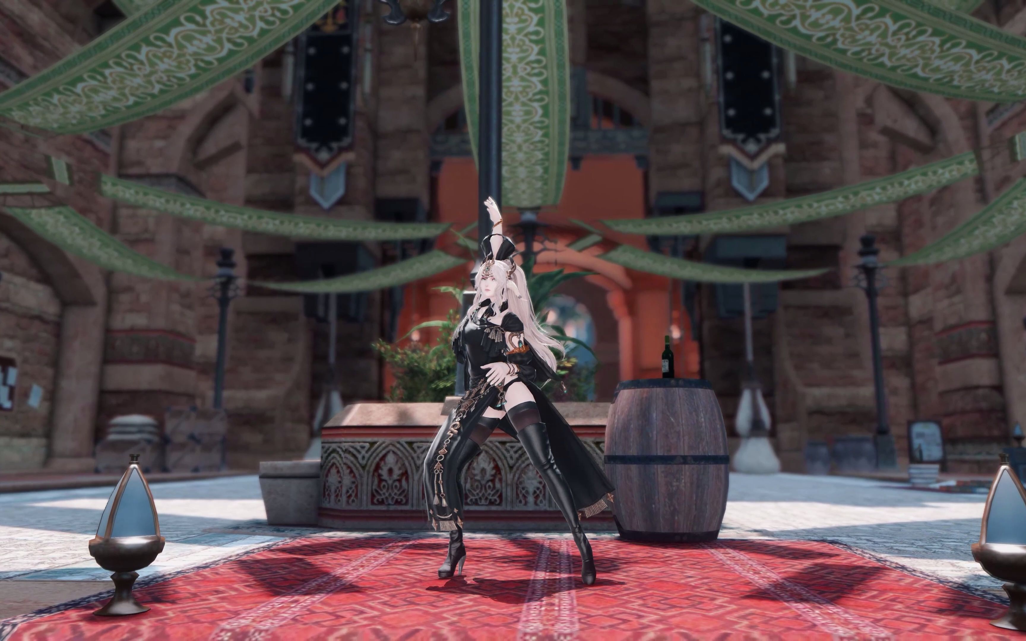 [4K60帧][FF14] 龙娘热舞
