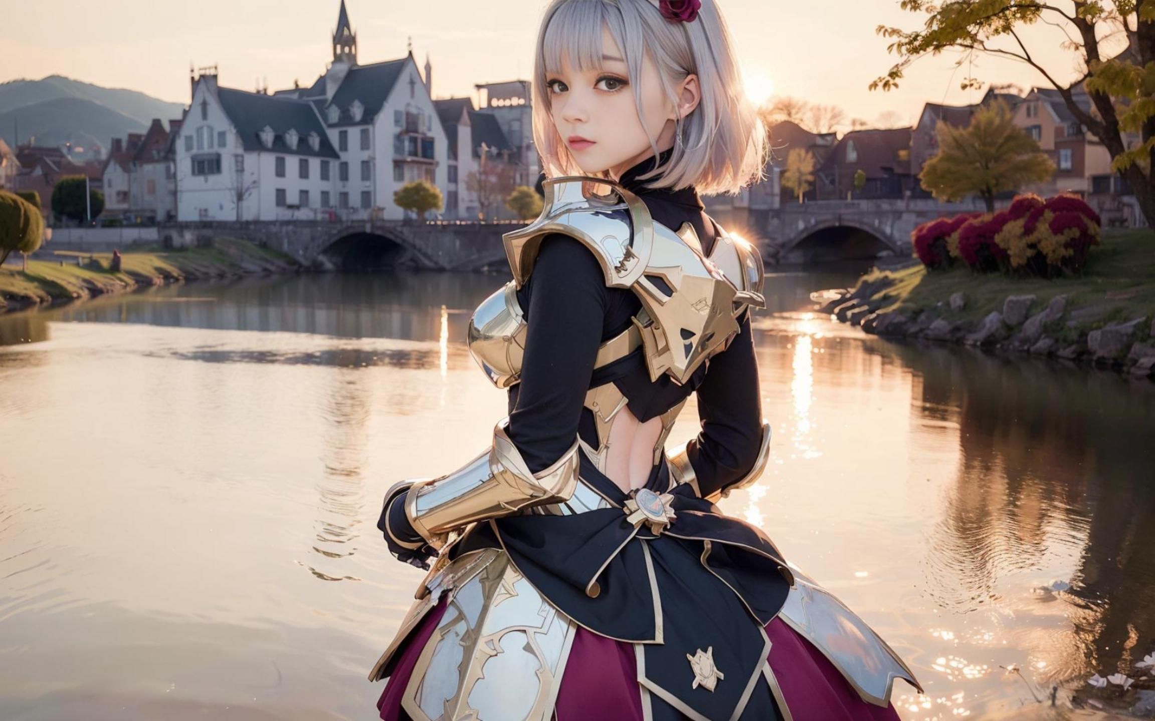【AI coser 原神系列】 诺艾尔 Noelle - 视频下载 Video Downloader
