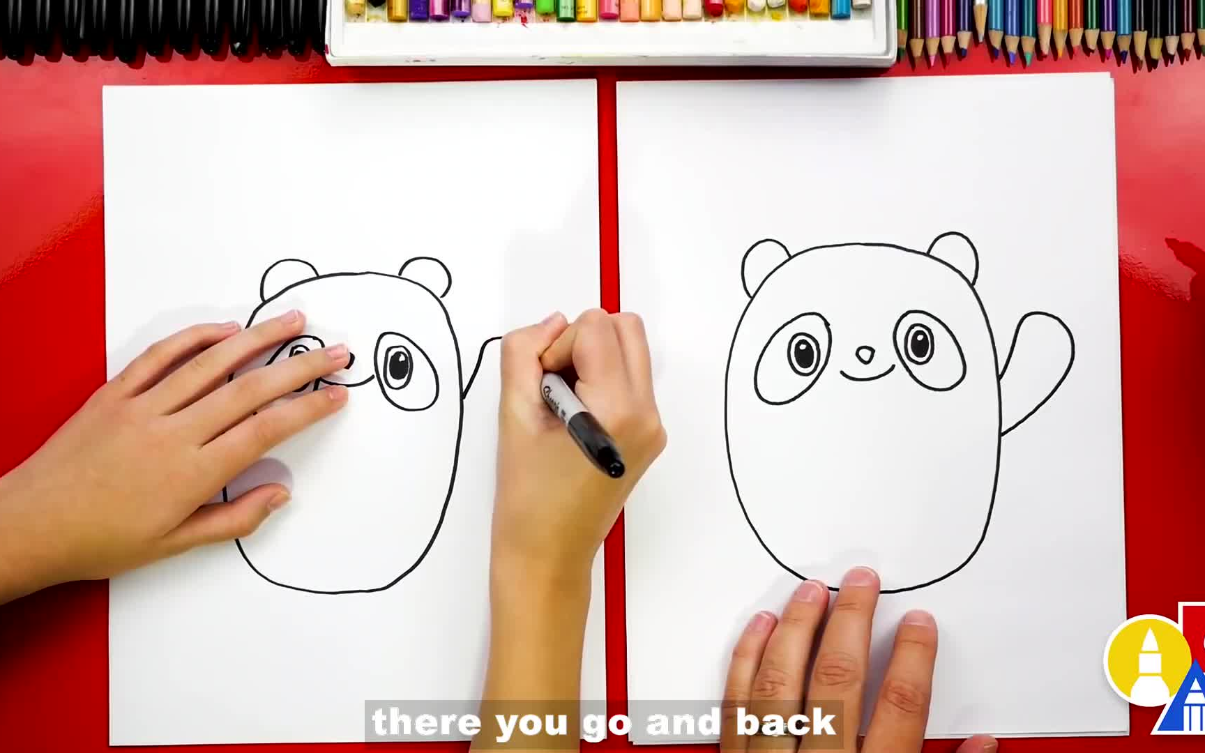 【英文】画一个冰墩墩 How To Draw Bing Dwen Dwen - Winter Olympics Mascot_哔哩哔哩 ...