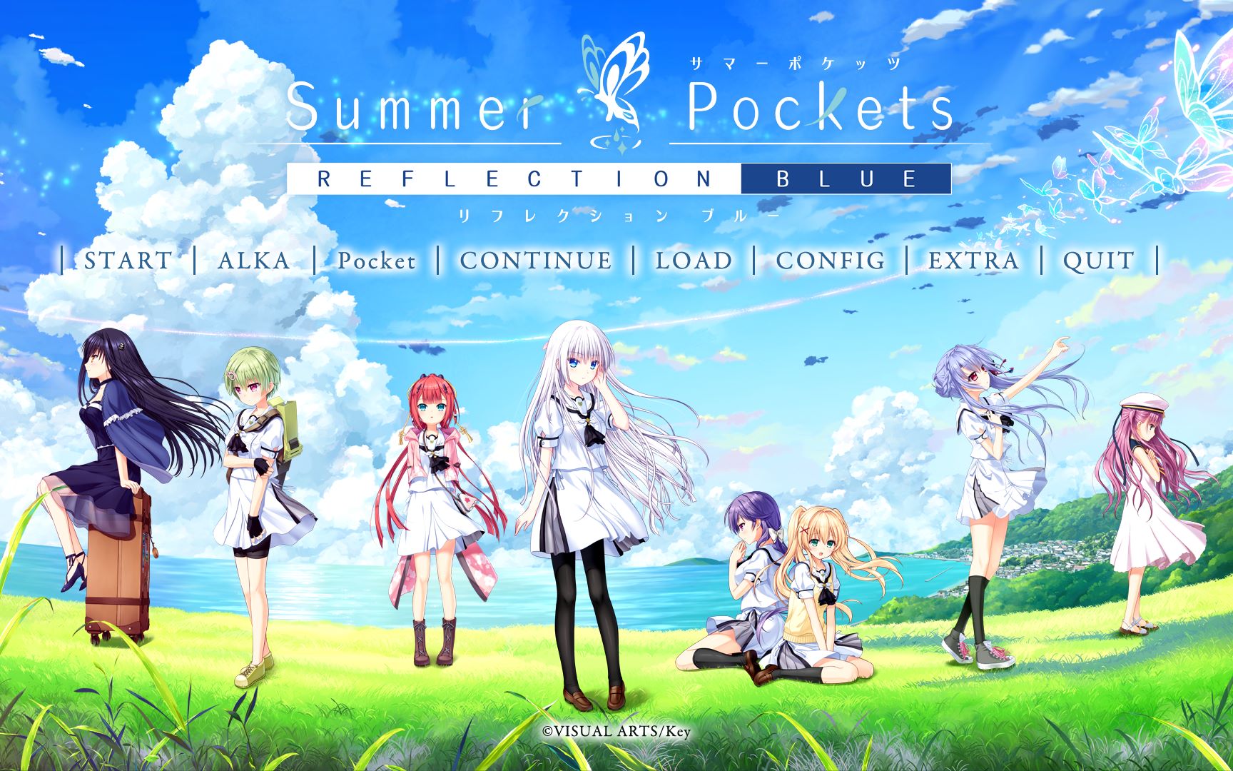 Summer Pockets Reflection Blue开场动画（游戏内录制）_哔哩哔哩_bilibili