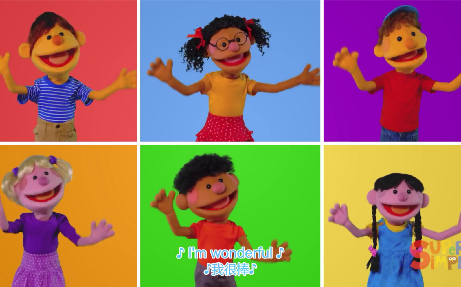 英语启蒙经典儿歌（73/100）| Hello! | featuring The Puppets | Super Simple Songs ...