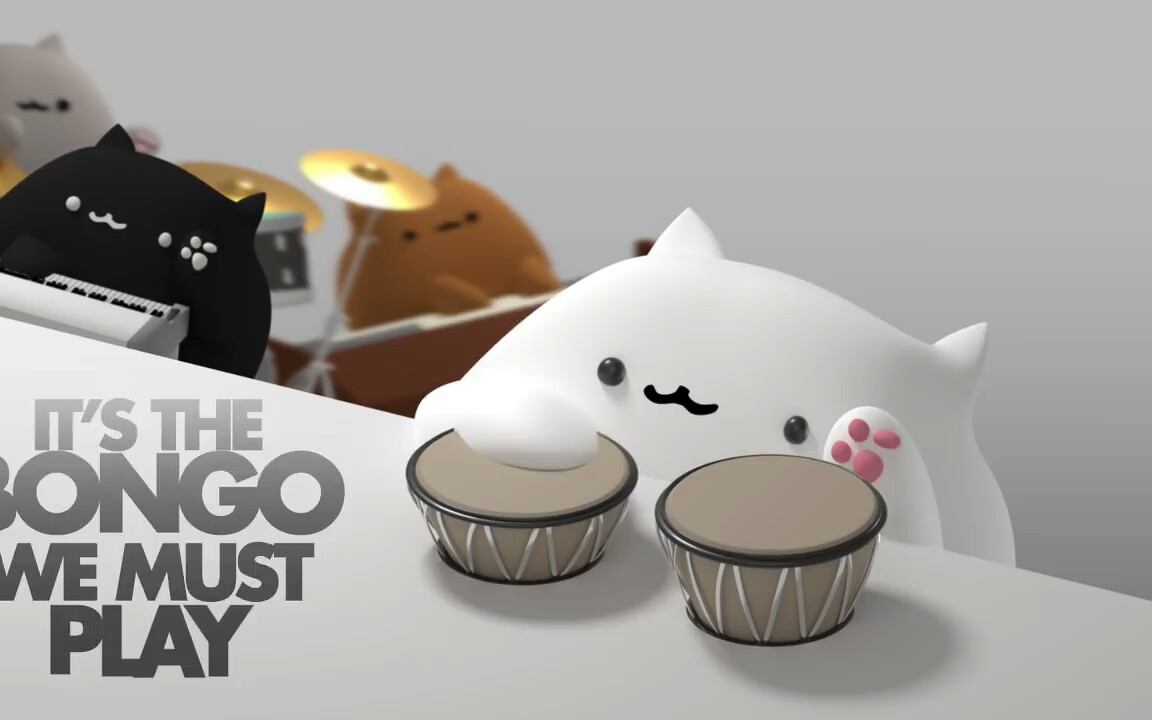 超级可爱的Bongo cat为你演奏一首新歌喵～_哔哩哔哩_bilibili
