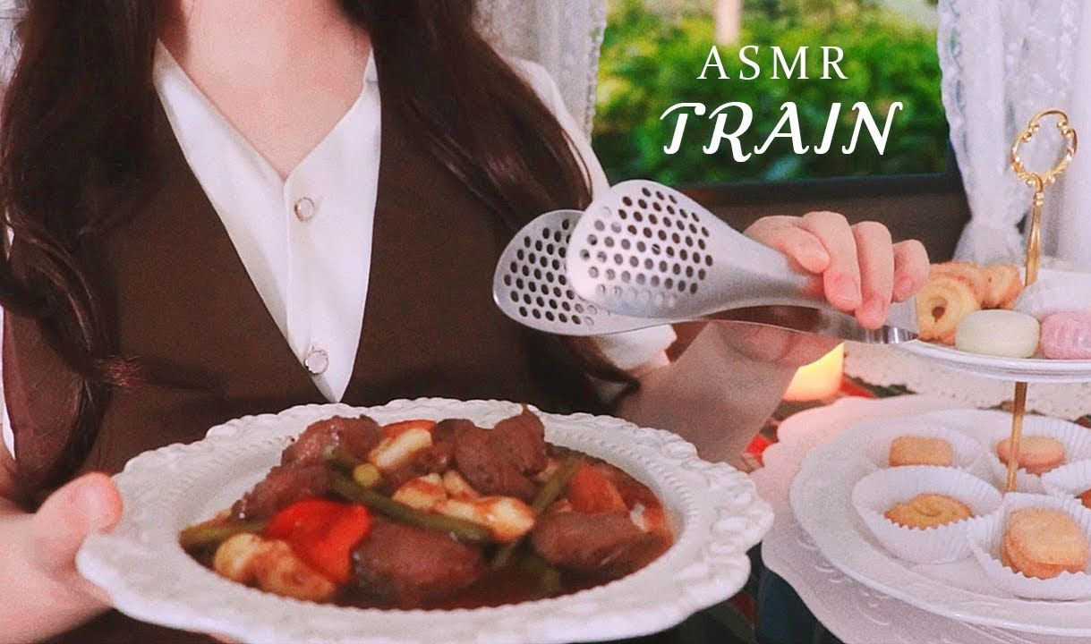 【助眠/双语字幕】火车上的公主殿下 | Tiamo ASMR-山鸟踏枝-山鸟踏枝-哔哩哔哩视频