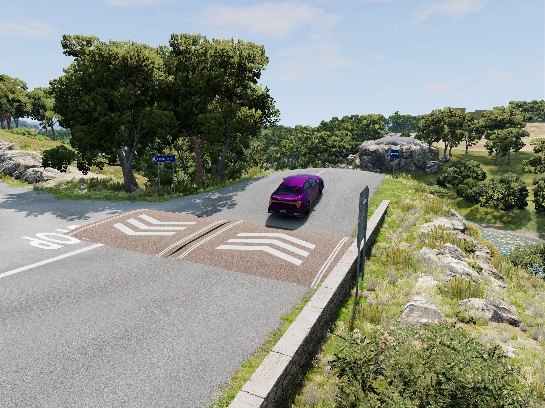 担心司机们过不去，贴心的为他们准备了加速带-BeamNG-TV-BeamNG-TV-哔哩哔哩视频