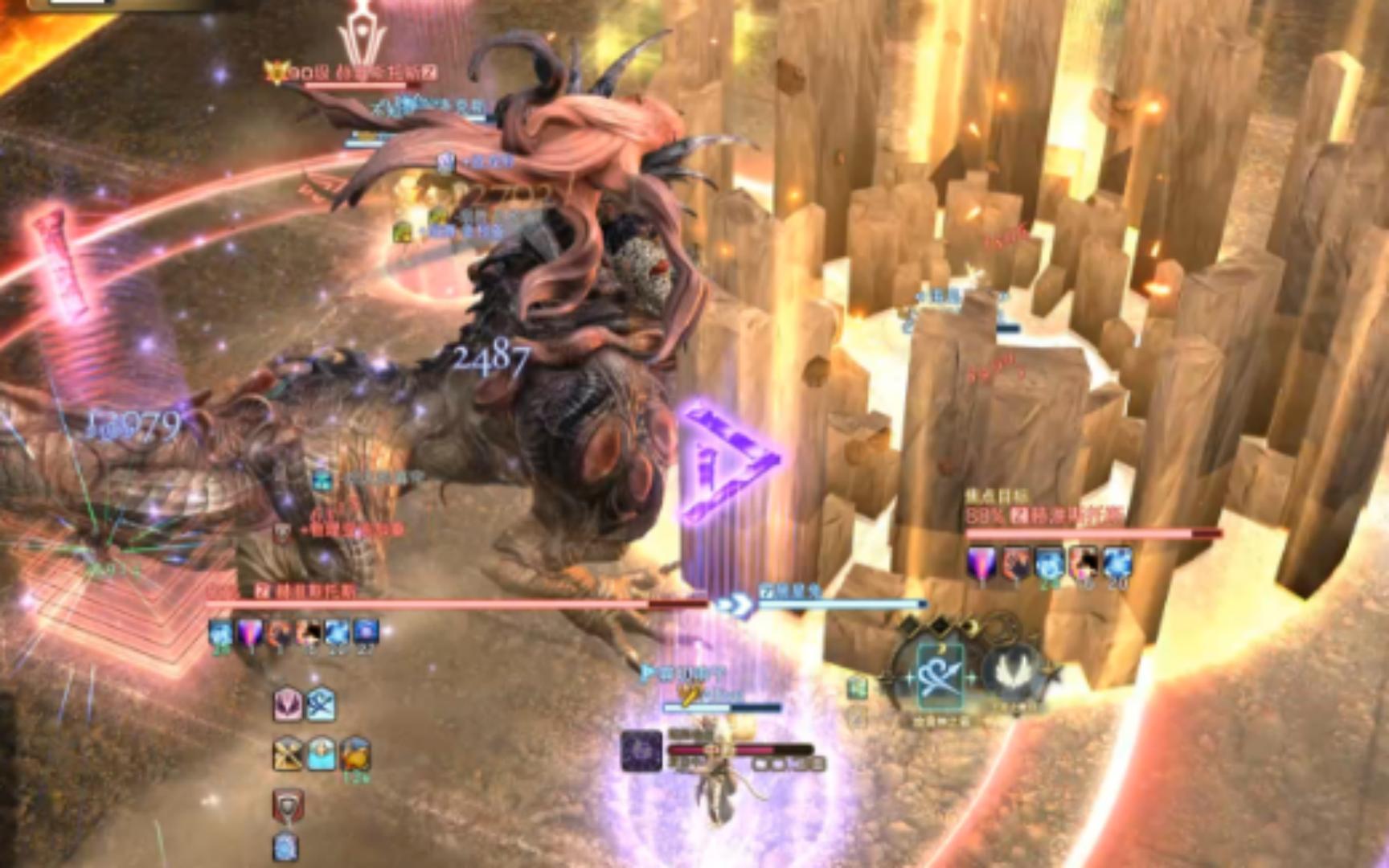 【ff14】P8S门神果子二蛇固定法 如何精确调整面向