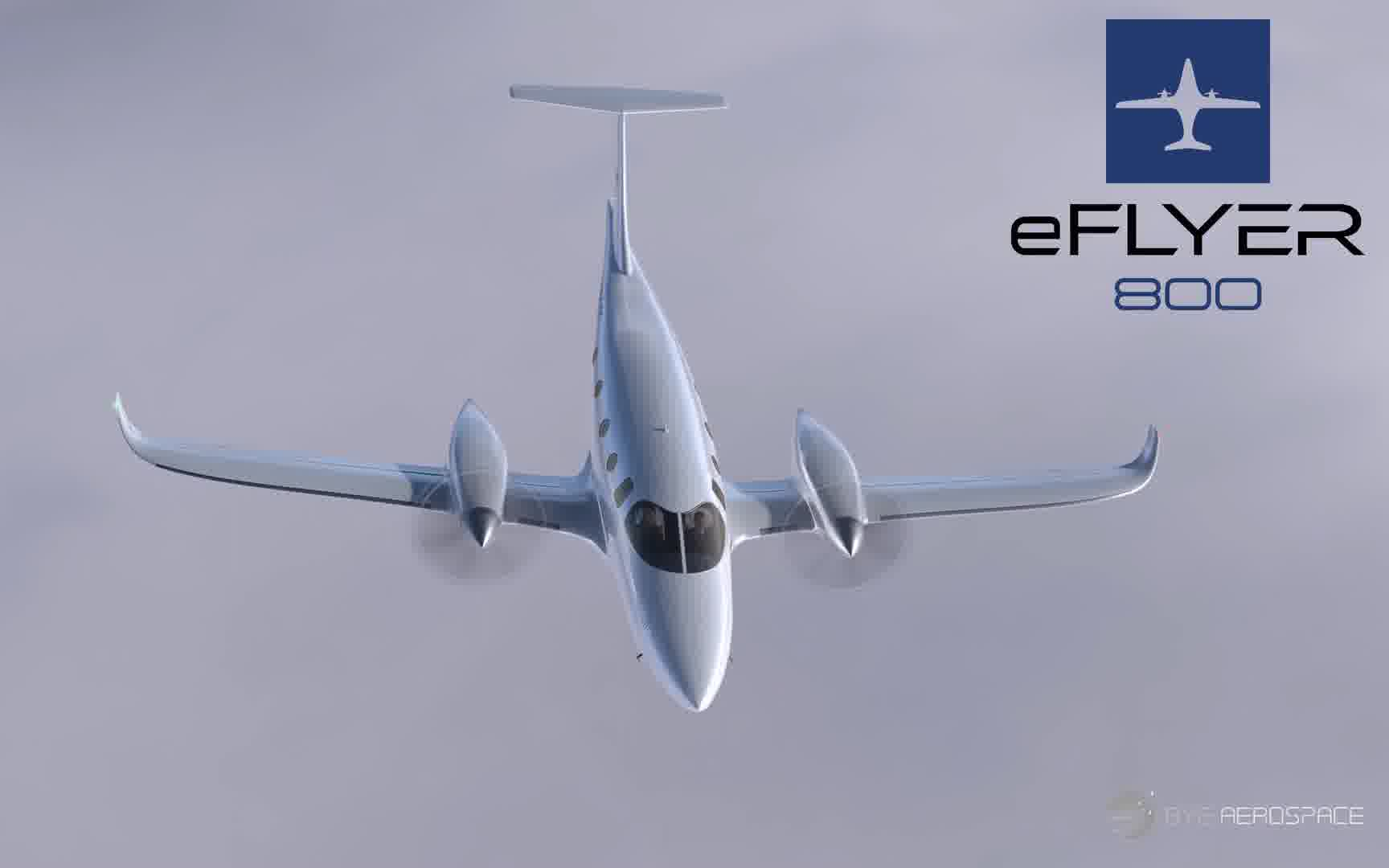 eFlyer 800 全电动固定翼飞机，来自Bye Aerospace_哔哩哔哩_bilibili