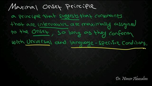 PHONETICS-9: Maximal Onset Principle ... - 哔哩哔哩