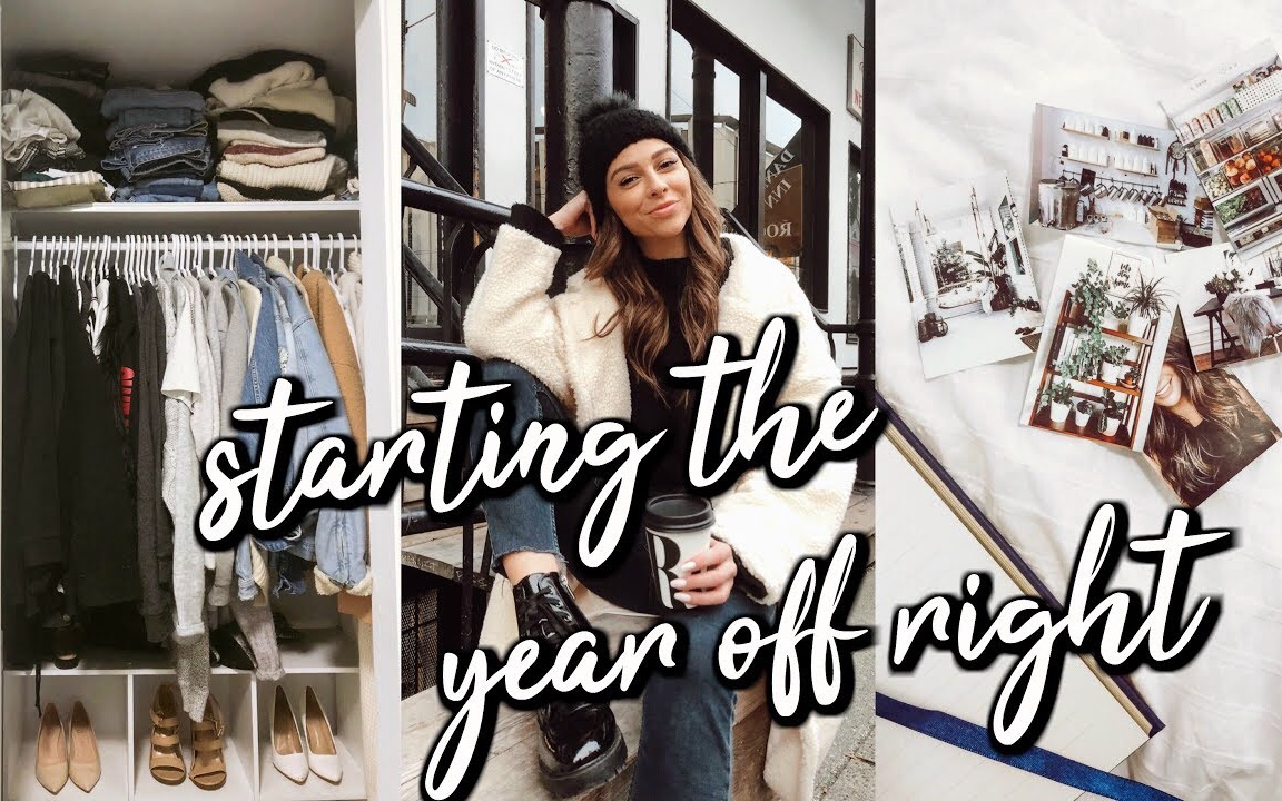 【Melissa Merk】新年日常生活记录 | 2019 Vision Board, Closet Purge + Healthy ...