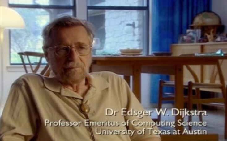 Edsger W. Dijkstra on Dutch TV_哔哩哔哩 (゜-゜)つロ 干杯~-bilibili