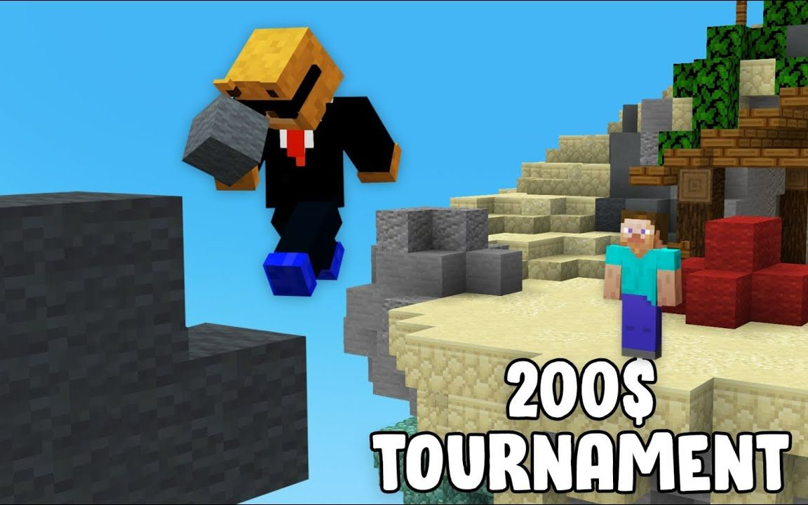 [Mont]在$200奖金的起床战争锦标赛中进行Telly Bridge[Part 1]_哔哩哔哩bilibili_我的世界