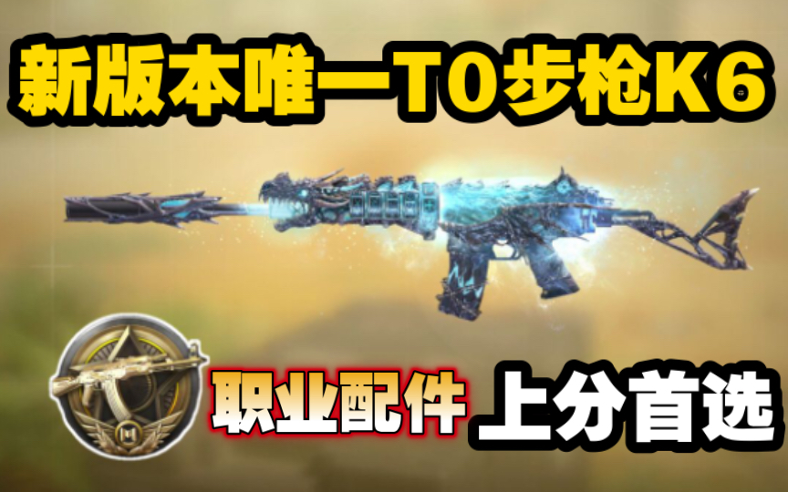 新版本唯一t0步枪k6，职业配件，上分首选 哔哩哔哩