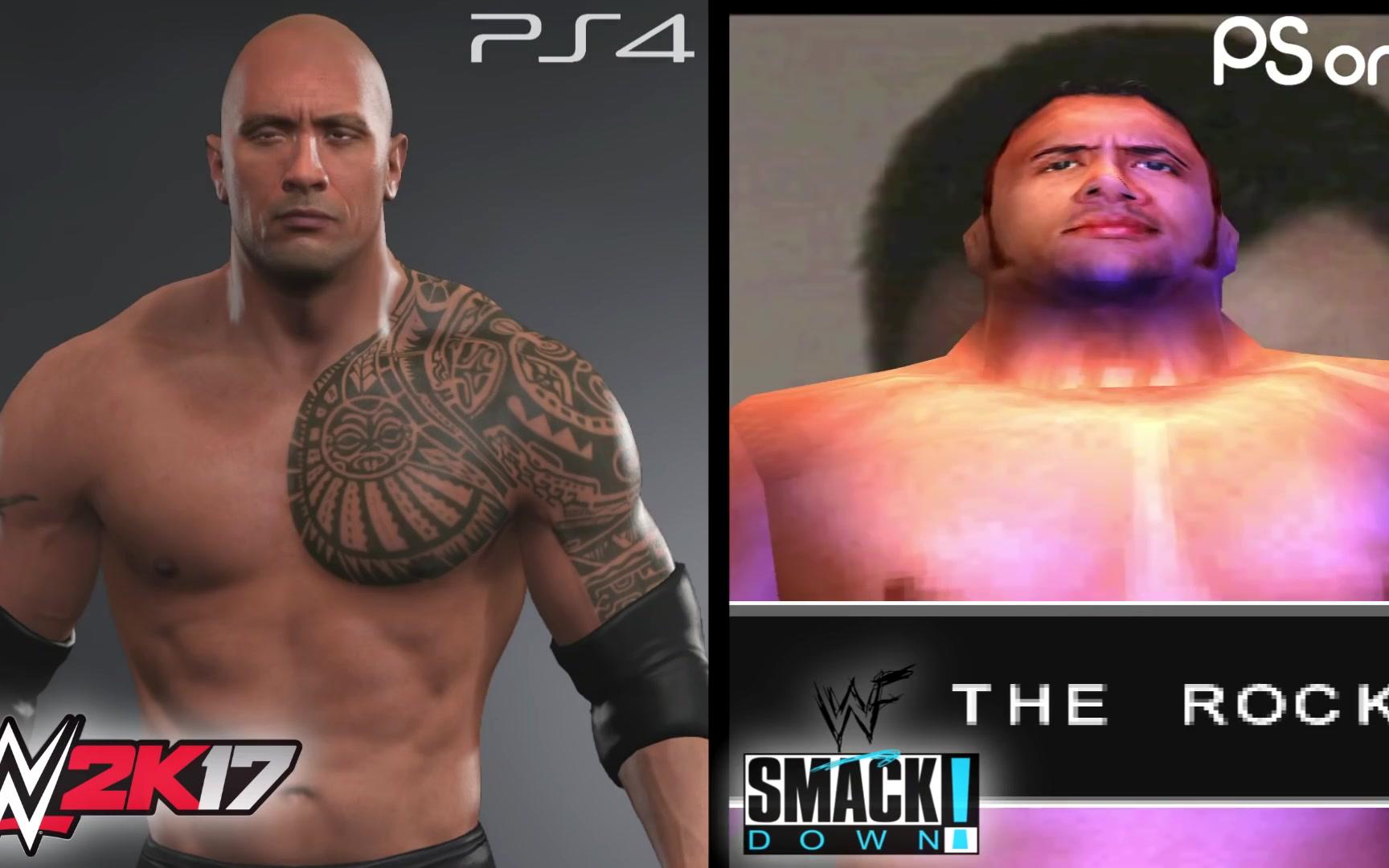 强森进化 WWE2K THE ROCK evolution [WWF SMACKDOWN - WWE 2K17] 巨石强森_哔哩哔哩_bilibili