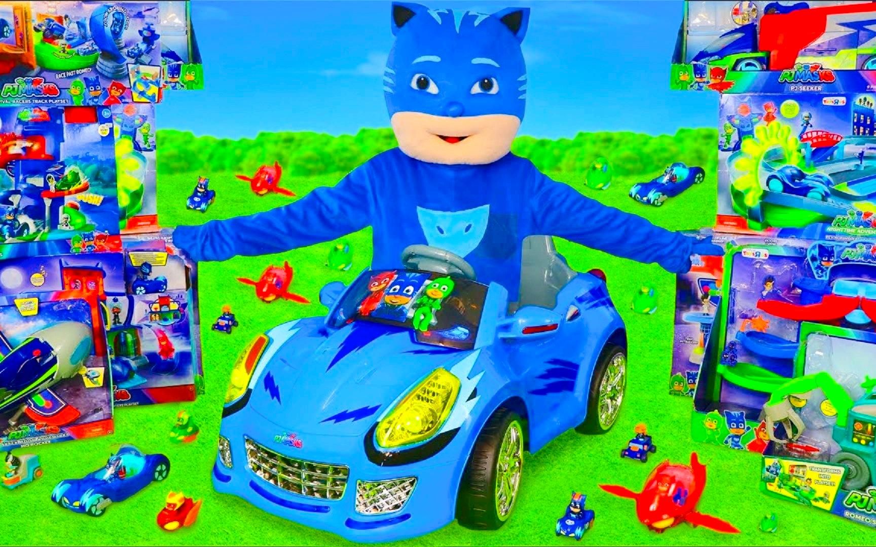 趣味玩具：神秘的PJ面具儿童玩具开箱_哔哩哔哩_bilibili