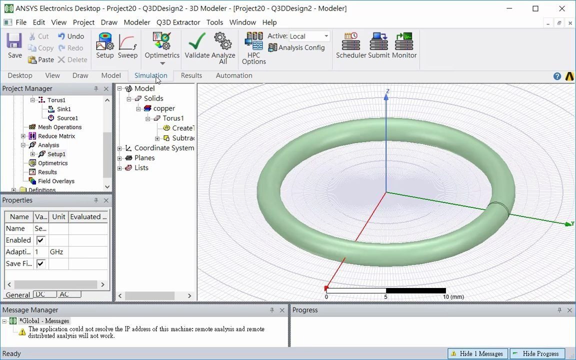 How to Calculate Inductance of a wire loop with Q3D_哔哩哔哩_bilibili