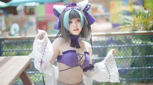 【8K】画质极致体验 广州 长隆水上二次元派对 2025 漫展 柴郡 cos 路人视角 by EOS R5c_哔哩哔哩_bilibili