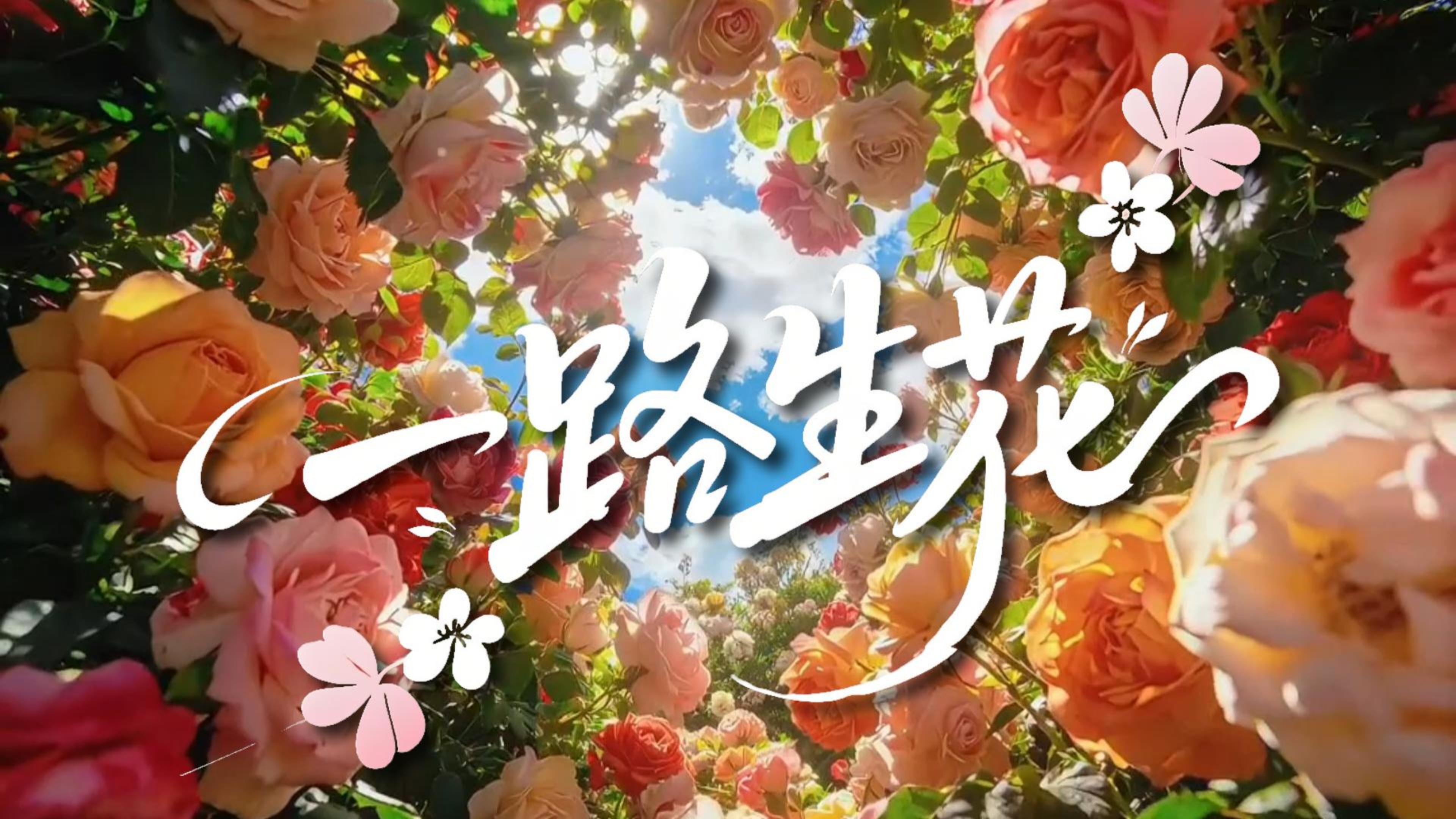 【《一路生花》 4k完整版伴奏mv】温奕心：如诗写谁的韶华。在岁月的长河中，守护梦想的执着、面对时光的坦然