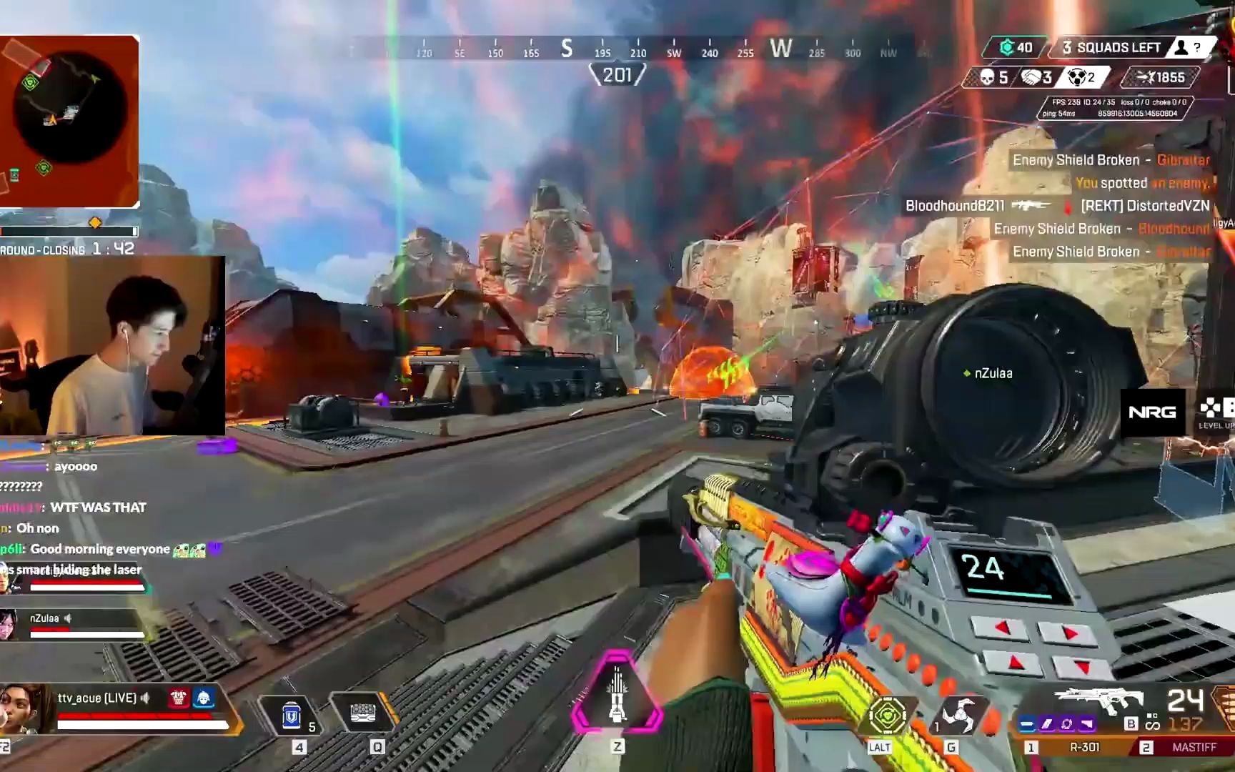 【Apex】来自aceu大佬极致身法和操作观赏_网络游戏热门视频