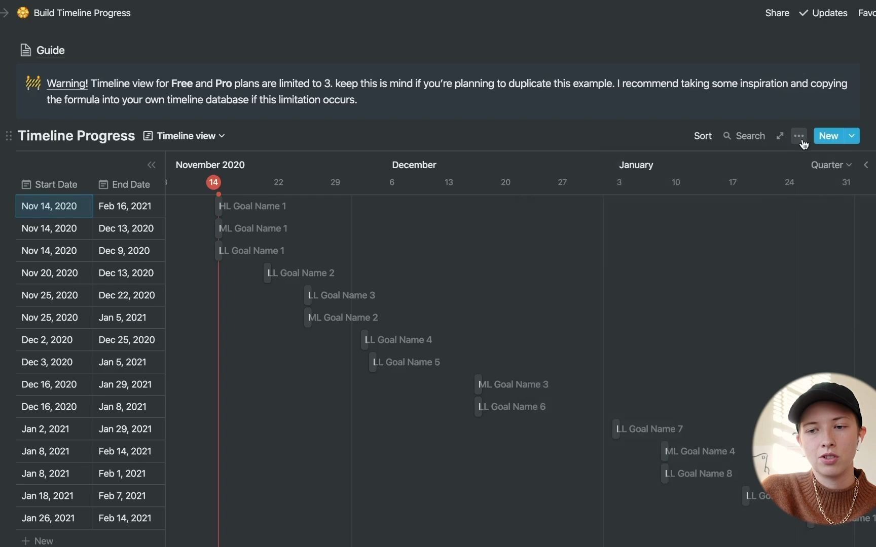 Notion | Timeline View_哔哩哔哩_bilibili