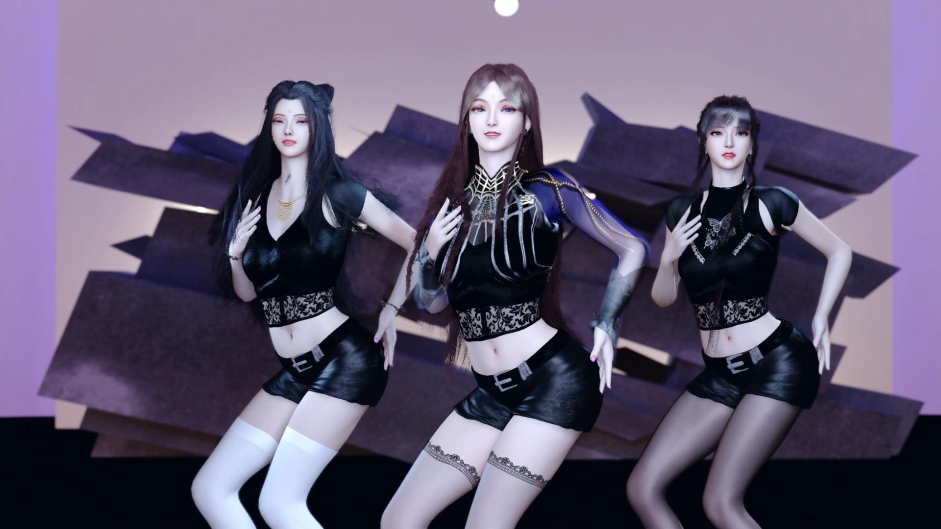 【VAM】史莱克女团舞-Hyorin One Way Love-小鑫二次元-小鑫二次元-哔哩哔哩视频