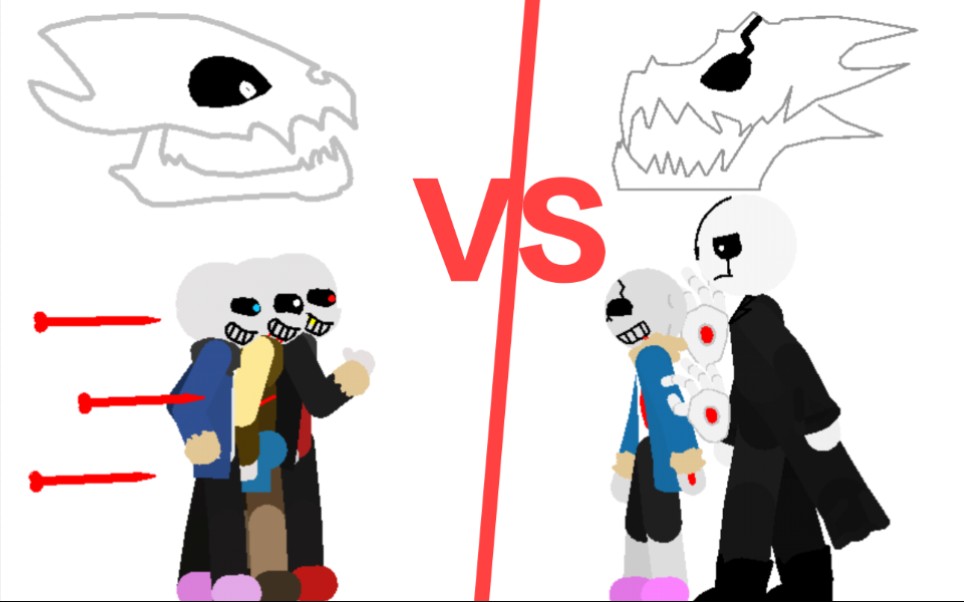 Ink Sans Phase 3 VS Last Breath Sans Phase 3_哔哩哔哩 (゜-゜)つロ 干杯~-bilibili