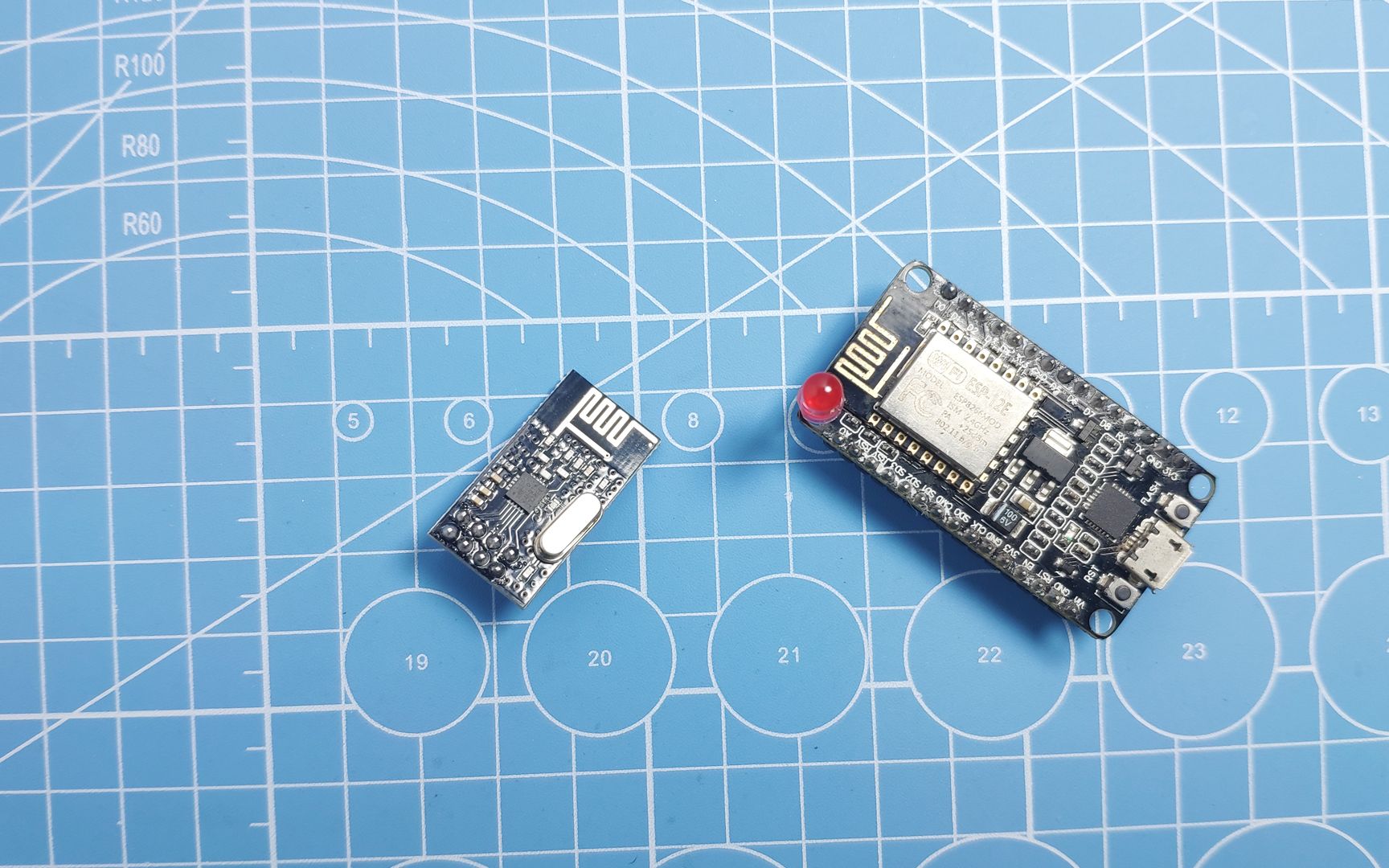 使用ESP8266，加上nRF24L01，完成多个设备组网_哔哩哔哩_bilibili
