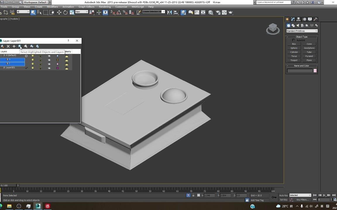 3dmax管理层，与烘培法线，AO,ID贴图基础操作 - 哔哩哔哩