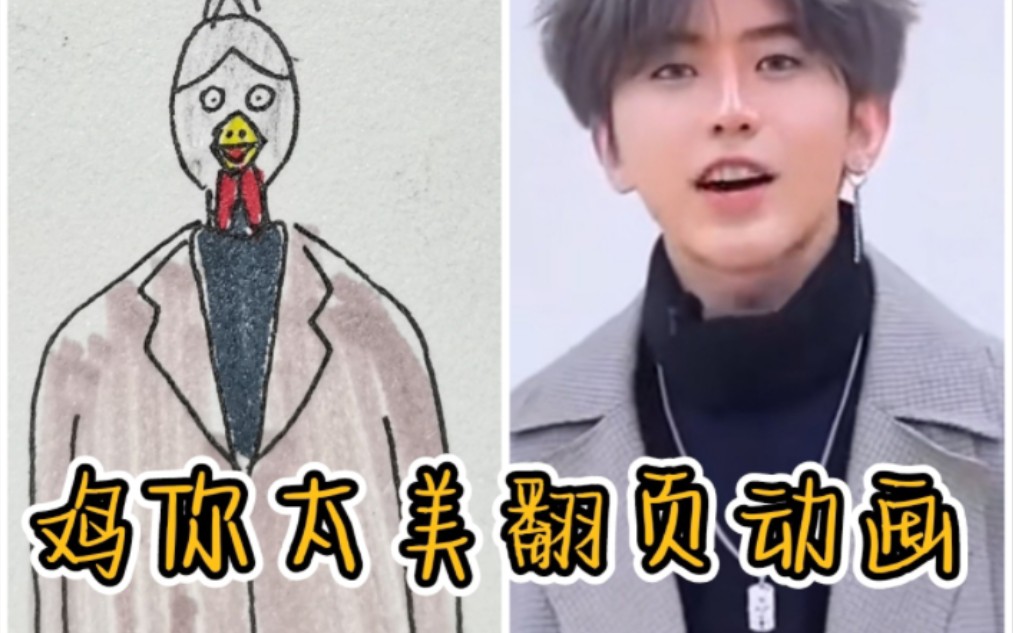 ikun鸡你太美翻页画 - 哔哩哔哩