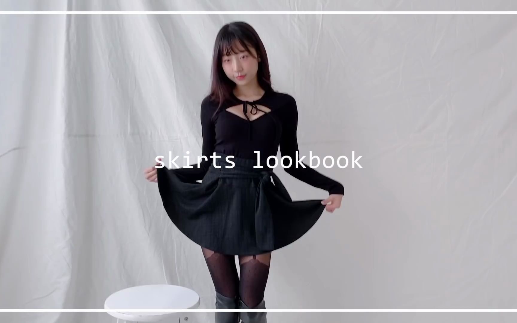 Eunji's LookBook #6. How I style Skirts | Outfit ideas: mini Skirts_哔哩哔 ...